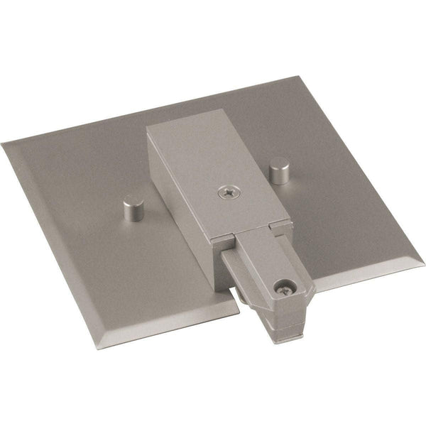 Track Light End Feed with Flush Canopy